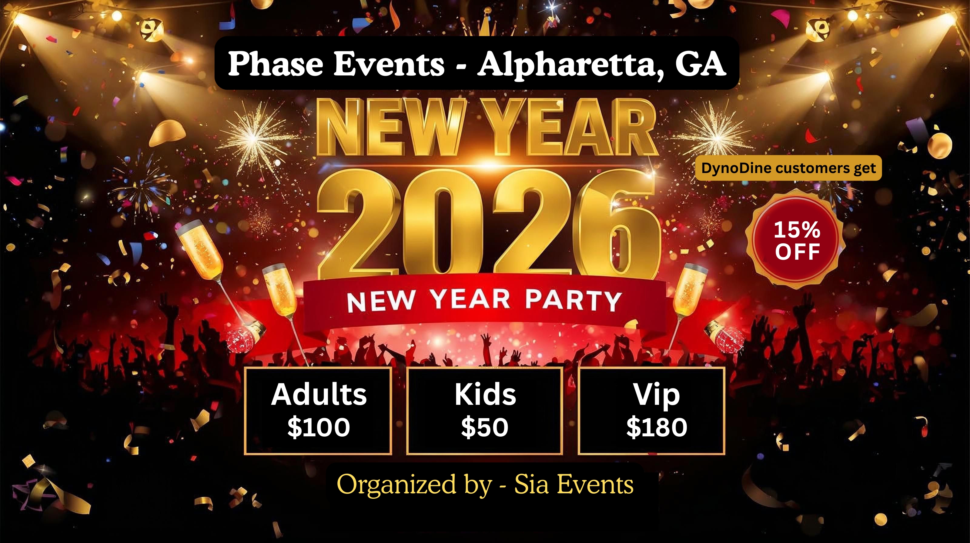 New Year 2026 at Phase Events - Legacy Theater | Alpharetta, Atlanta ...